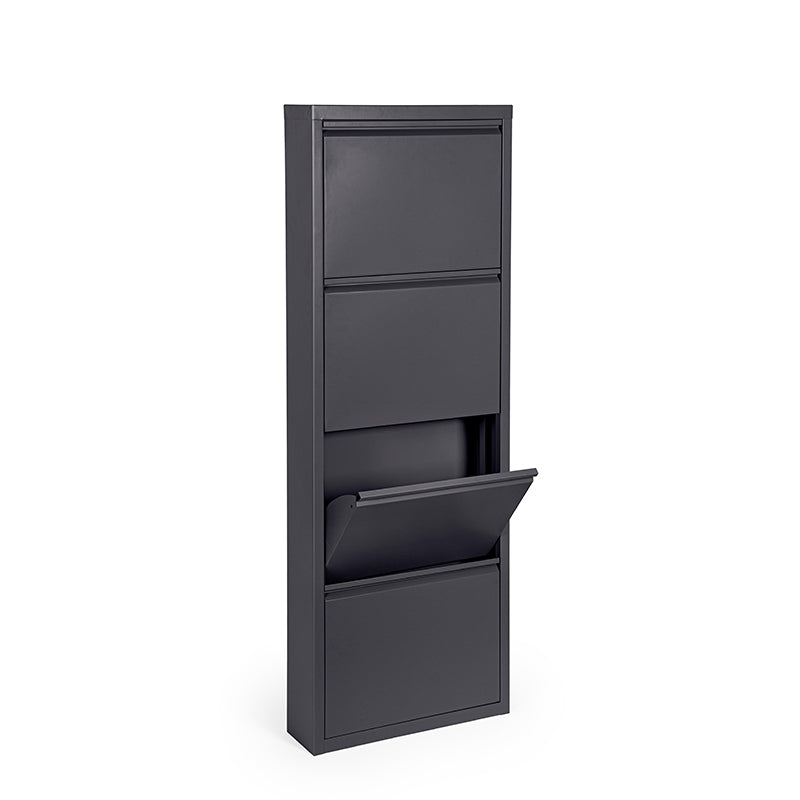 Andrea Bizzotto Scarpiera Slim Salvaspazio 4 ante H140 cm Nero – Le Gioie