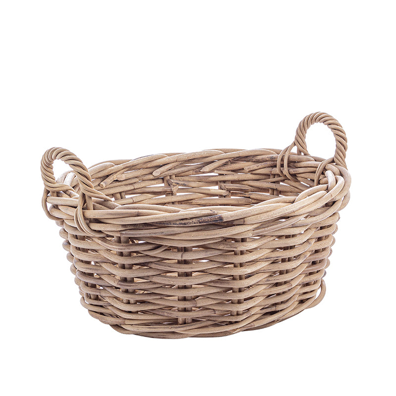 Andrea Bizzotto Malang Rattan Basket with Handles 59x18 cm – Le Gioie