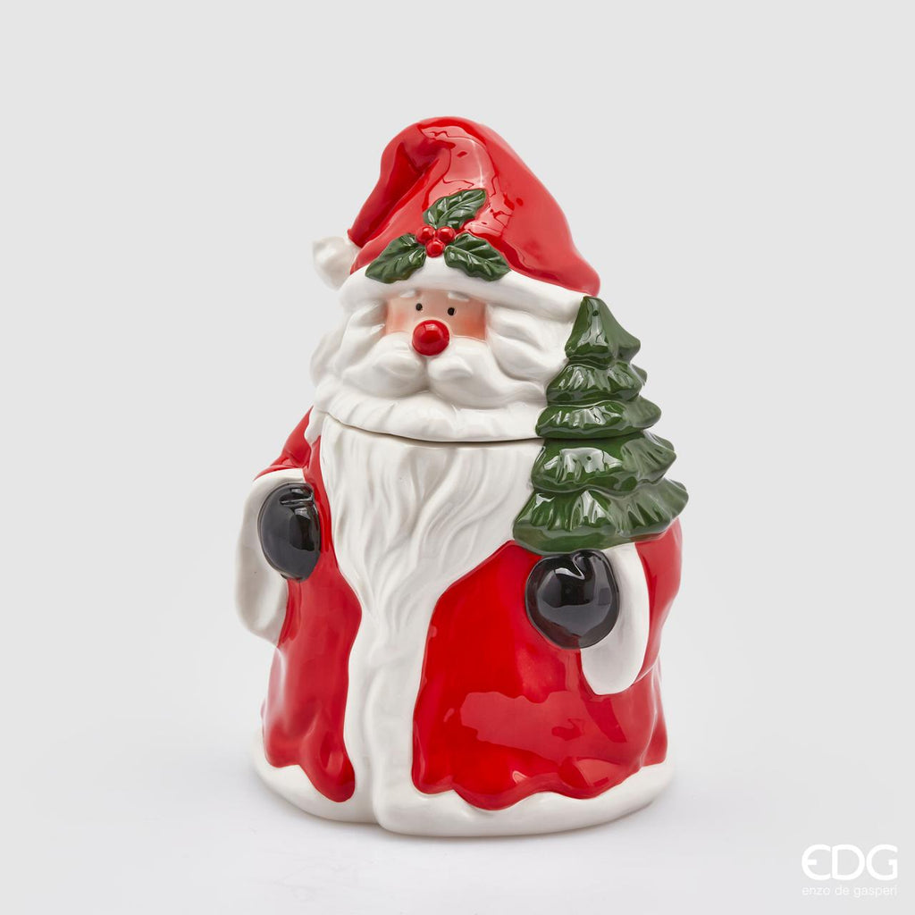 EDG Enzo De Gasperi Santa Claus Container with Pine H27 cm – Le Gioie