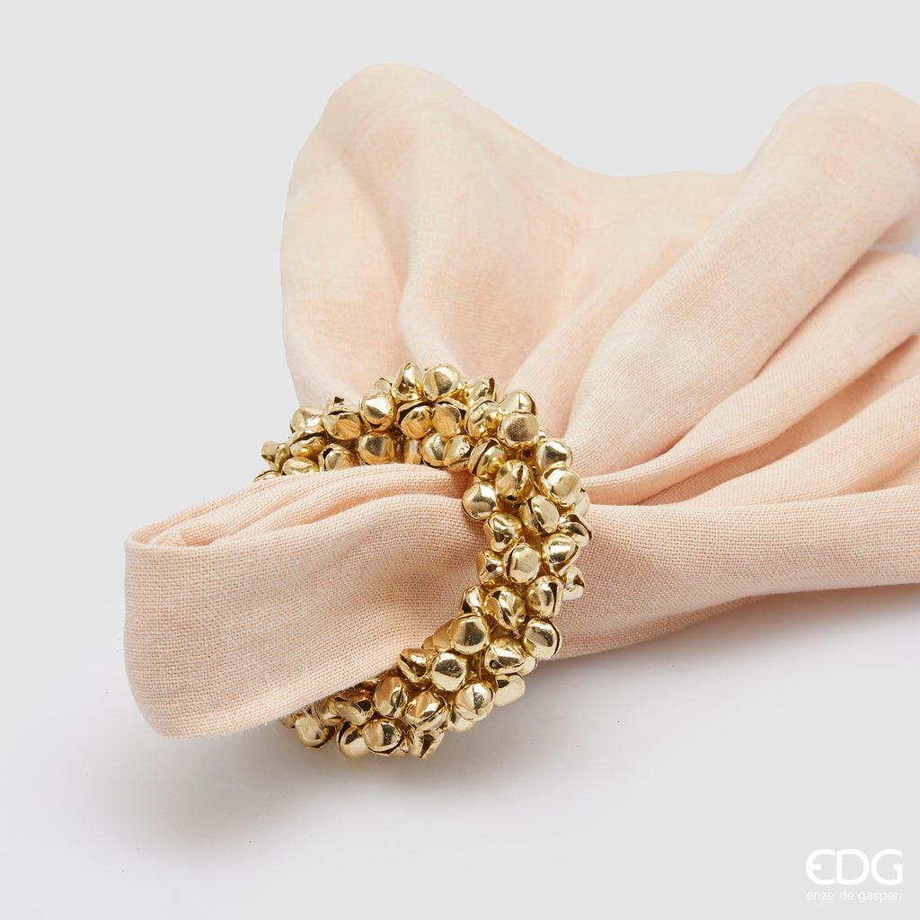 EDG Enzo De Gasperi Round Gold Bell Napkin Ring D8 cm – Le Gioie