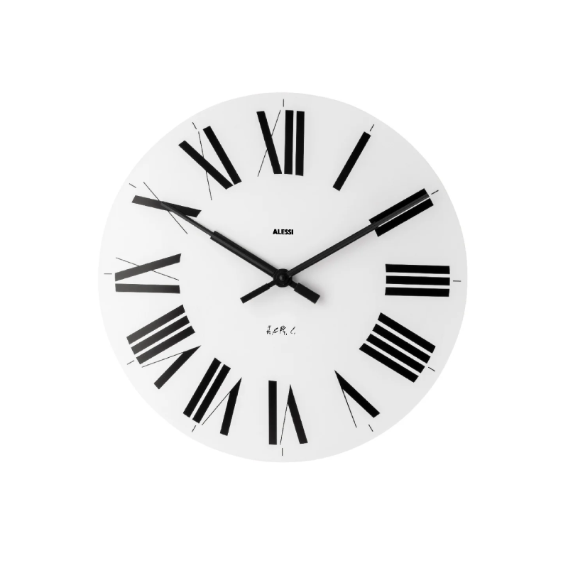 Alessi Florence Clock Quartz Movement D36 cm White – Le Gioie