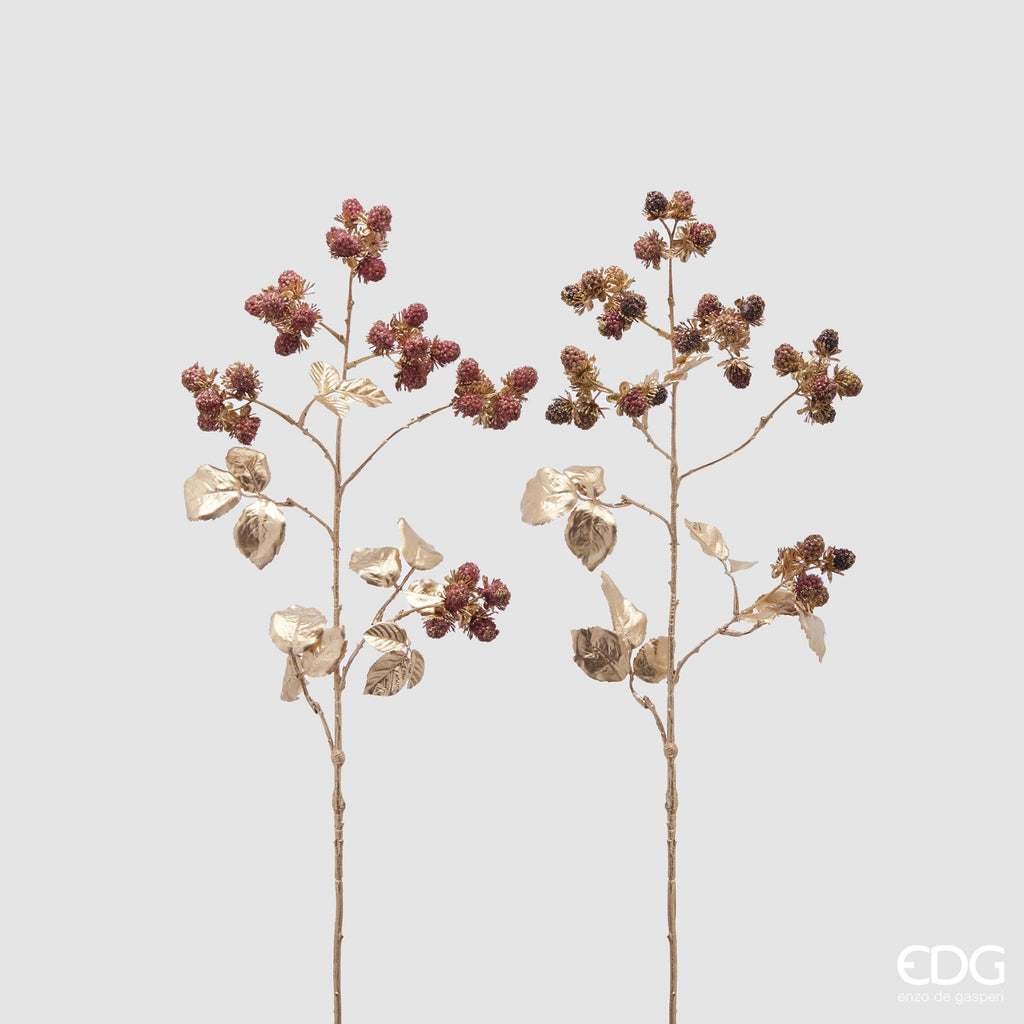 EDG Enzo De Gasperi Set of 2 Artificial Blackberry Branches H 78 cm ...