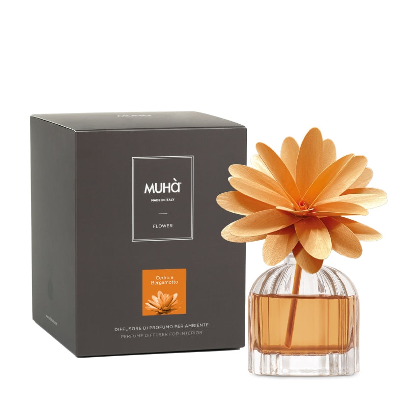 Muhà Air Freshener Flower Diffuser Cedar and Bergamot 60ml – Le Gioie