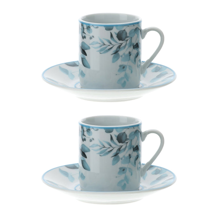 Hervit Set 2 Coffee Cups in Porcelain 9x5 cm — Le Gioie