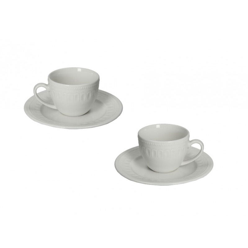 Brandani Set of 2 Timeless Coffee Cups in New Bone China – Le Gioie