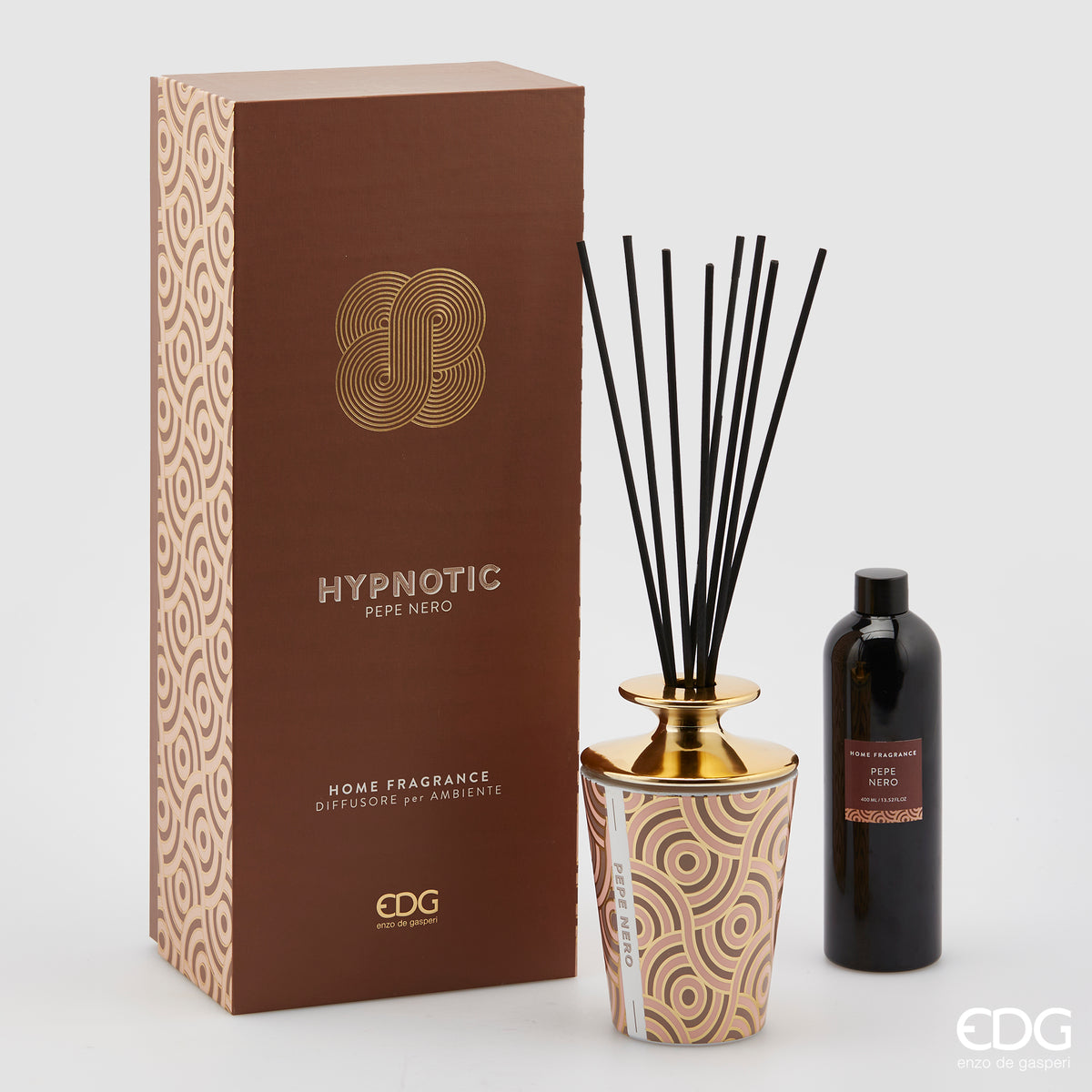 EDG Enzo De Gasperi Diffuser with Sticks 400 ml Black Pepper — Le Gioie