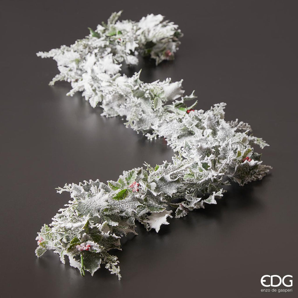 EDG Enzo De Gasperi Festoon Holly Snowy Mix H183 cm – Le Gioie