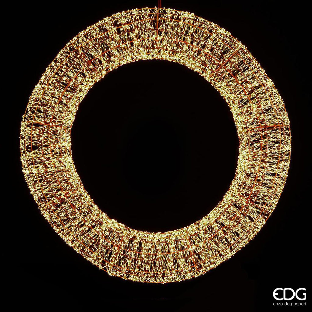 EDG Enzo De Gasperi Corona Ghirlanda 3D Con Luci Led D90 cm – Le Gioie