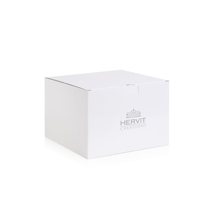 Hervit Cup Container Butterfly with Handles in Porcelain D25 cm — Le Gioie