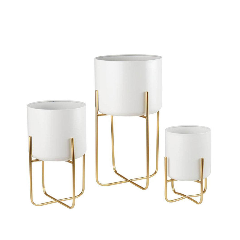 The Black Goose Cache Pot Set 3 Pieces in Metal – Le Gioie