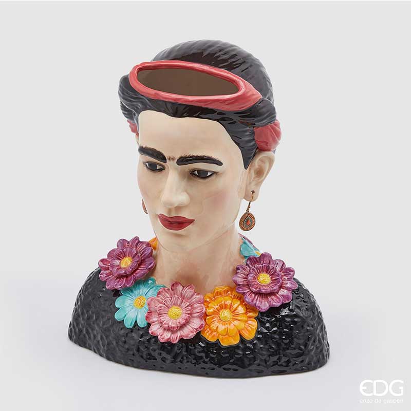 Enzo de Gasperi Ceramic Frida Kahlo vase H34 cm — Le Gioie